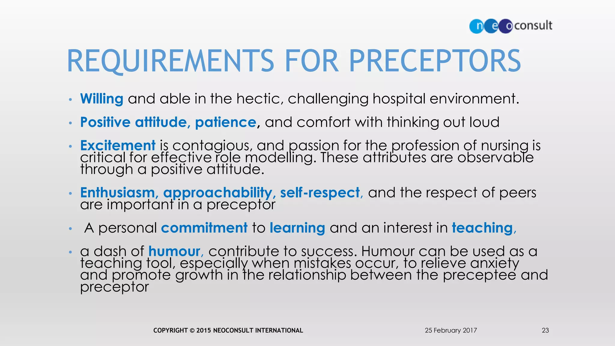 1. preceptorship what does it mean | PDF