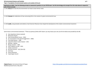 1.1 environmental value systems notes | PDF