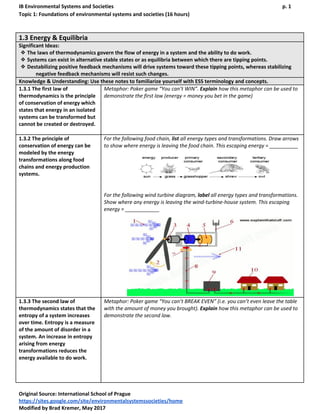 1.3 energy and equilibria notes | PDF