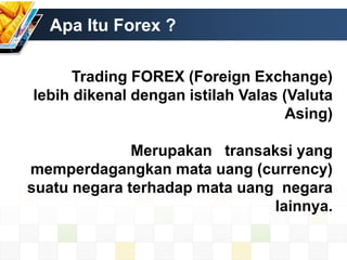 1.pengenalan forex | PPT