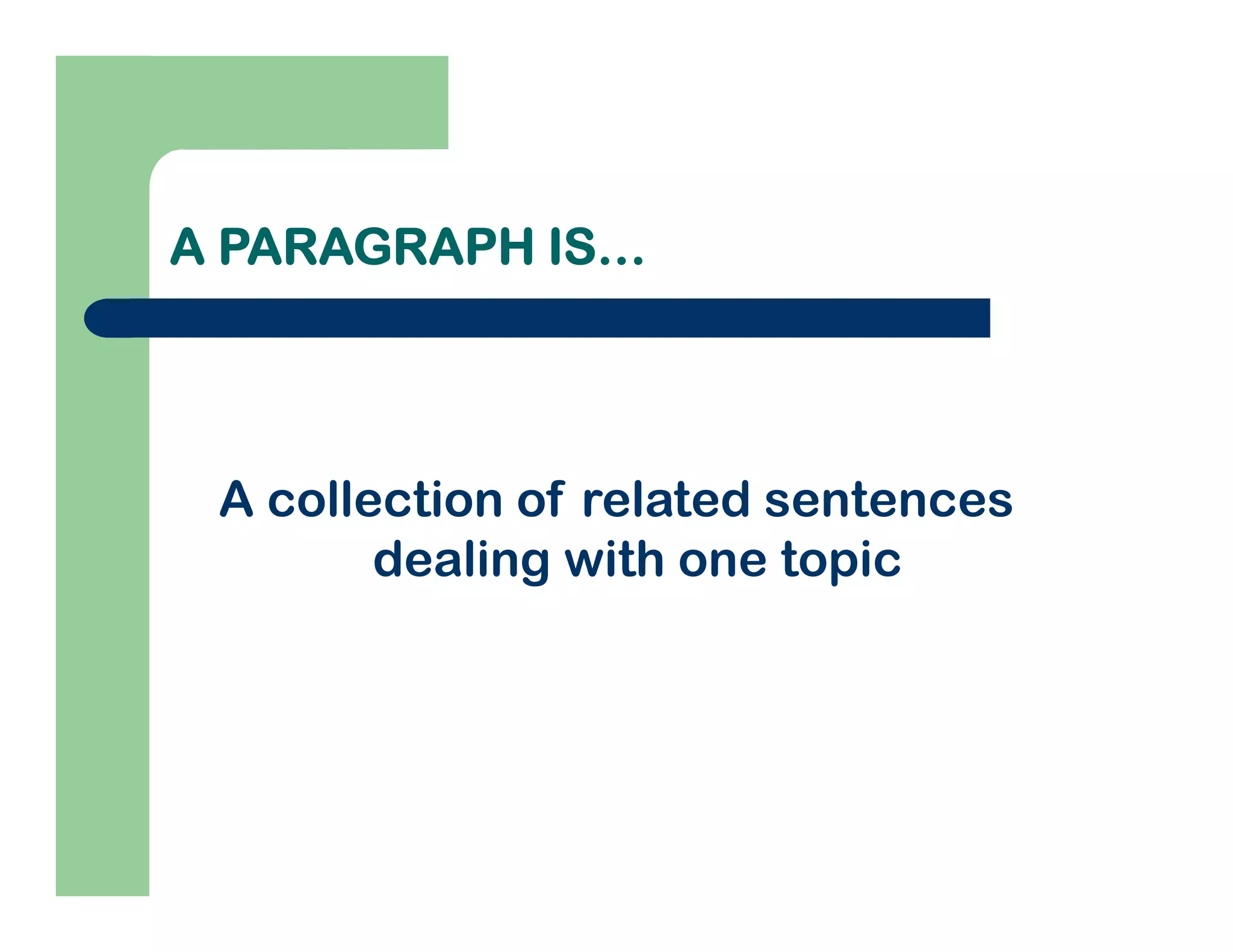 1.what is a paragraph. | PDF