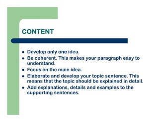 1.what is a paragraph. | PPT