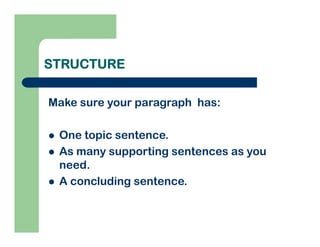 1.what is a paragraph. | PPT