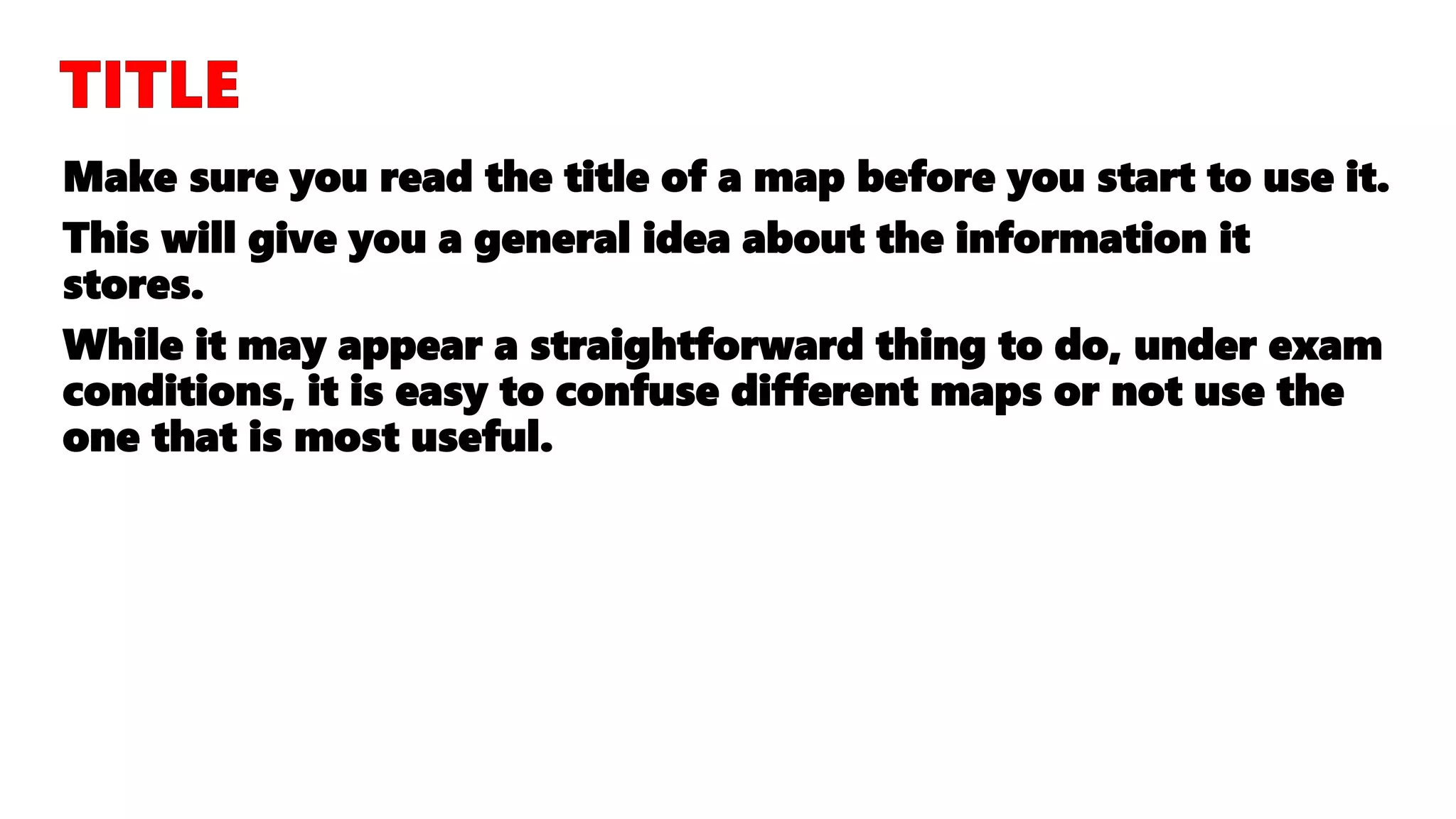 GEOGRAPHY IGCSE: MAP SKILLS | PPTX