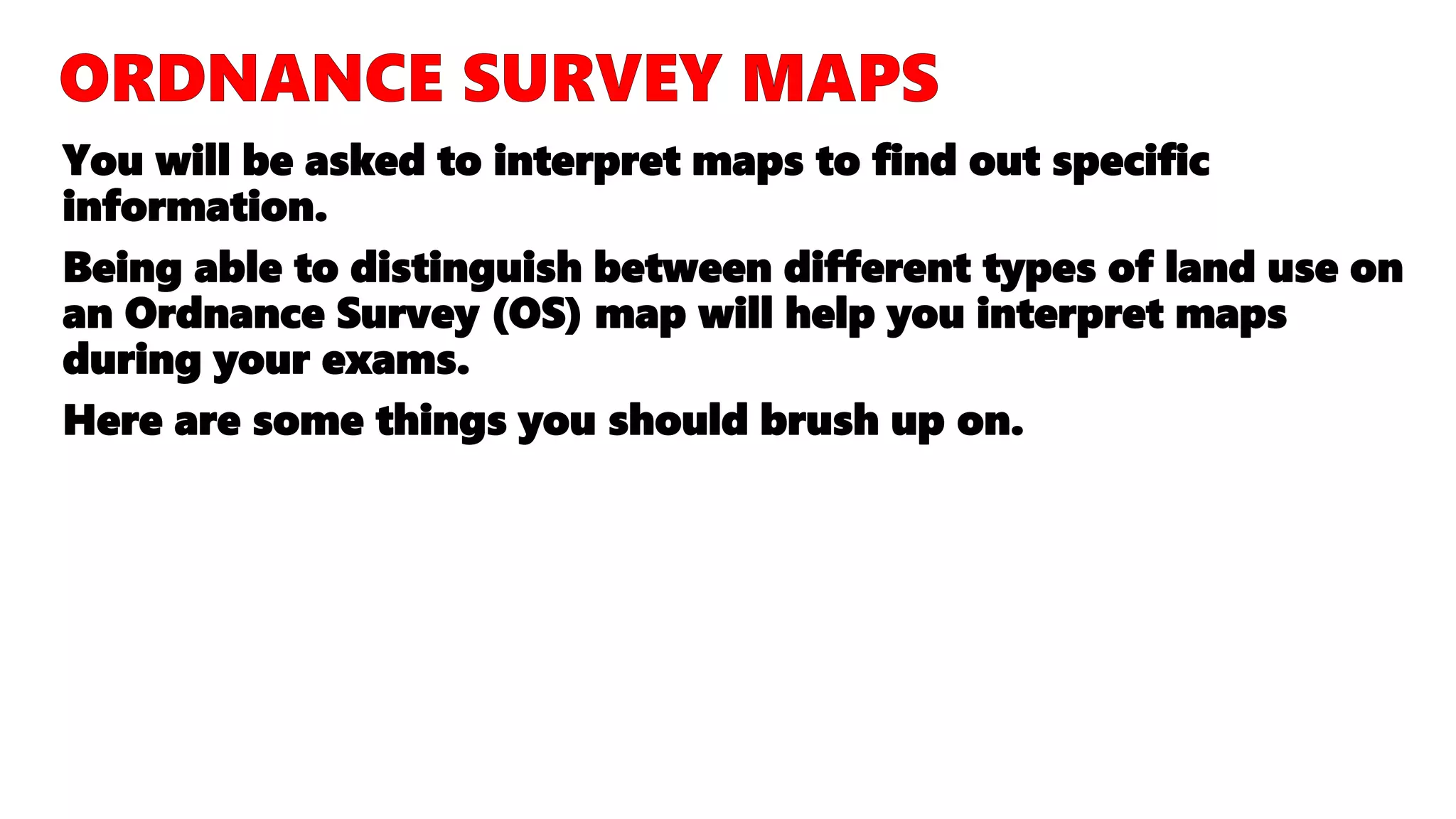 GEOGRAPHY IGCSE: MAP SKILLS | PPTX