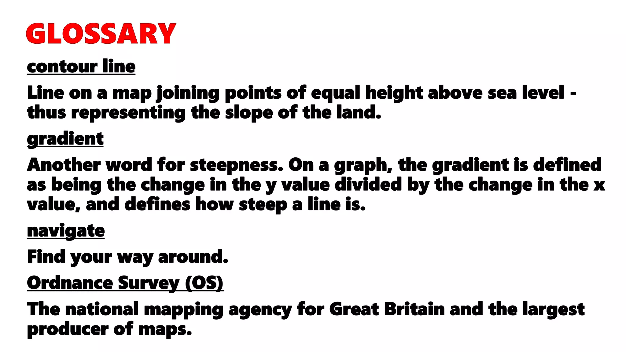 GEOGRAPHY IGCSE: MAP SKILLS | PPTX