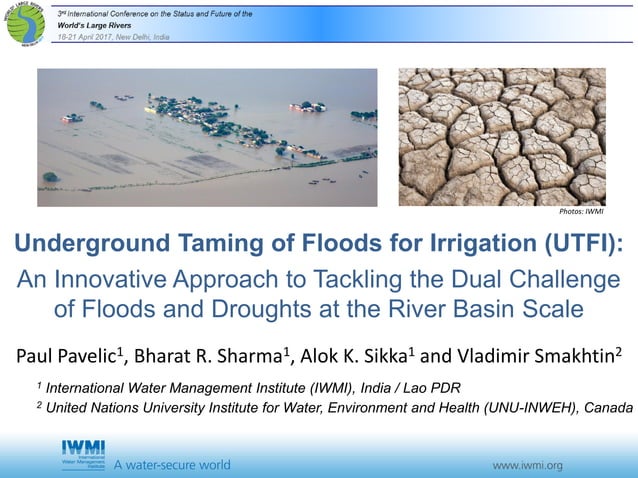 Underground Taming of Floods for Irrigation (UTFI): An Innovative ...