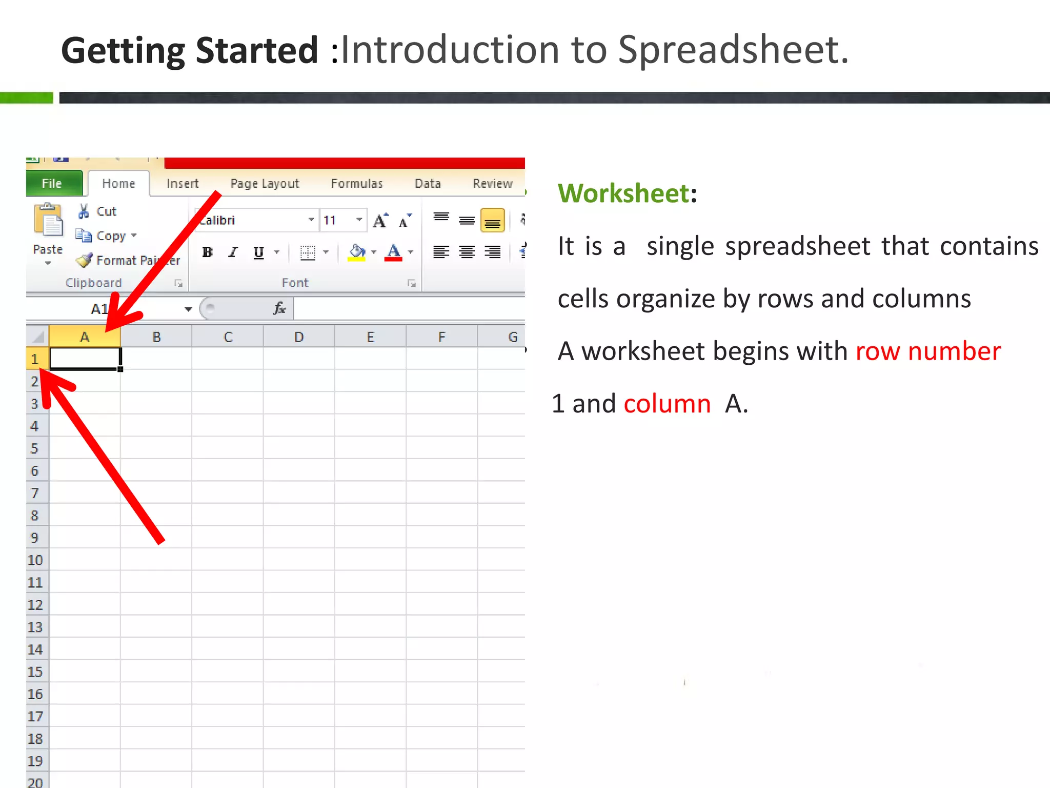 worksheet and workbook | PPTX