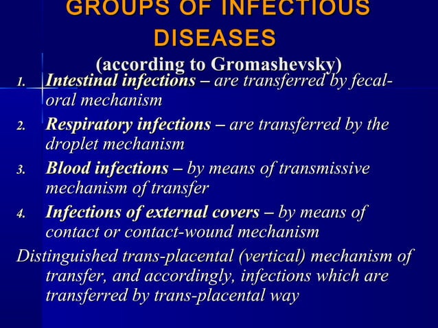 Classification of Infectious diseases | PPT | Infectious Diseases ...
