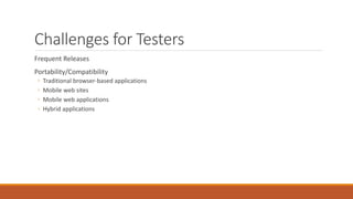 1.0 introduction to mobile application testing | PPT