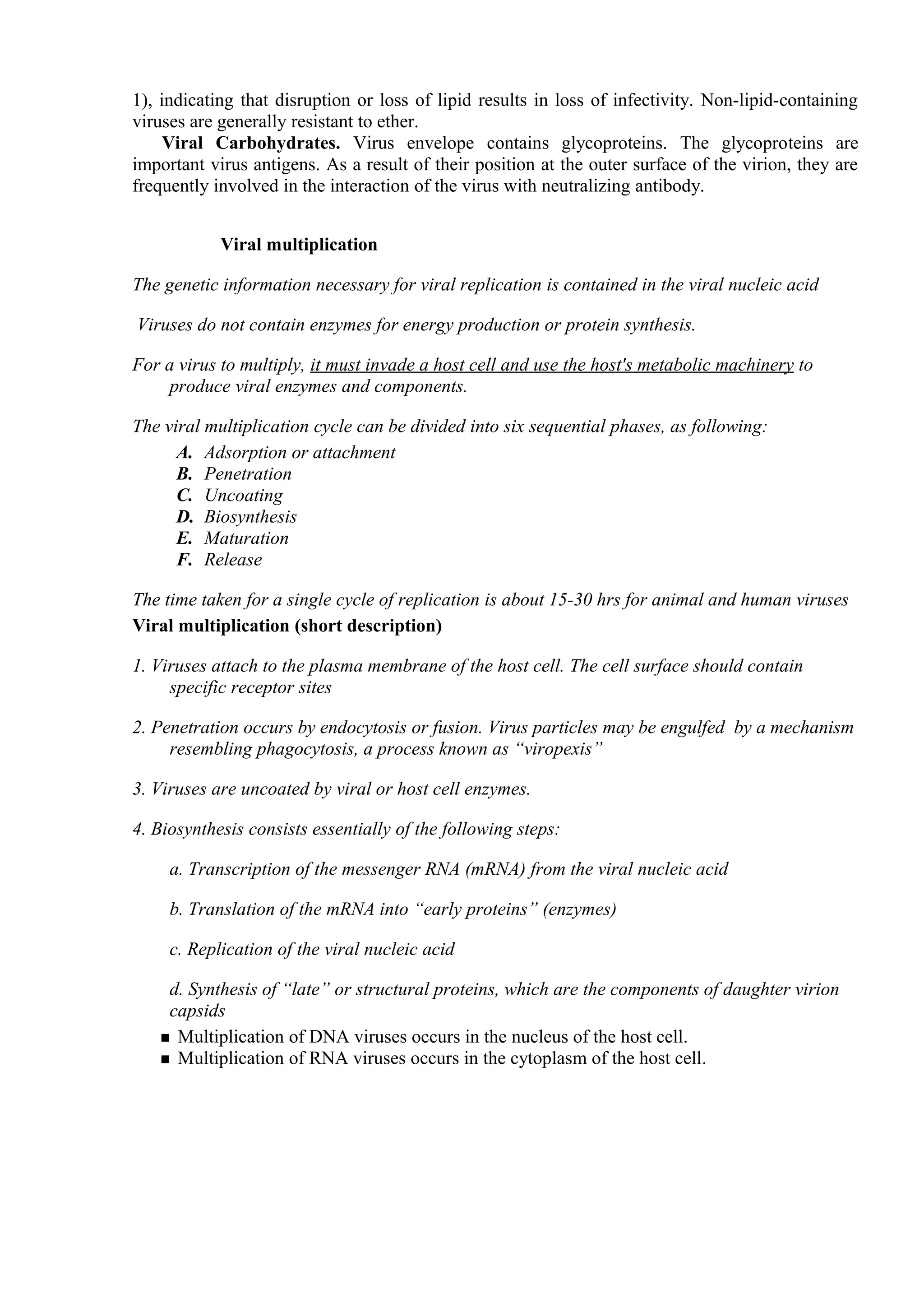 Virology. Structure of Viruses. Methods of cultivation | DOC ...