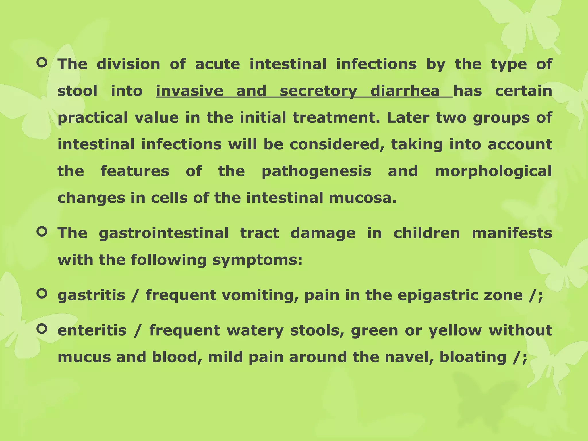 Acute Intestinal Infections in Children | PPT