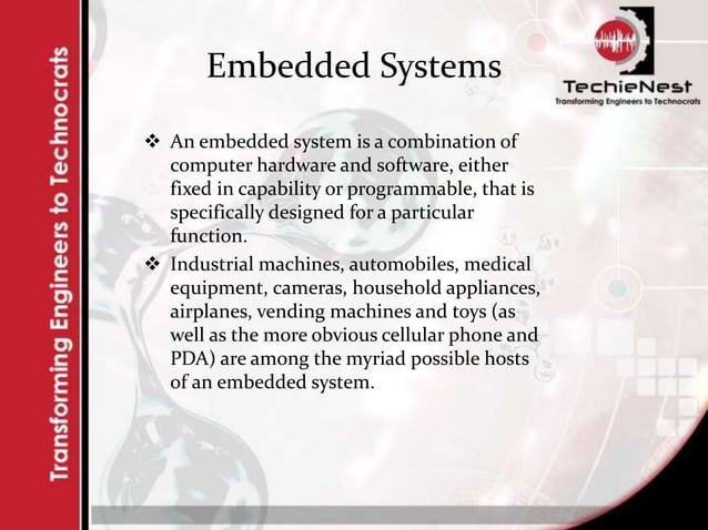 1techienest Embedded Systems Ppt 