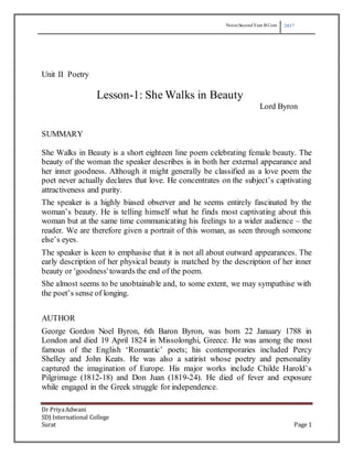 1. she walks in beauty | DOCX