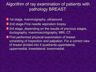 Radiological examination of breast & Genital organs | PPT