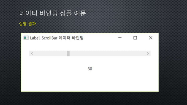 C Wpf강좌wpf Xaml 데이터바인딩이란 Data Binding 개요 및 예제wpf학원wpf교육 Ppt