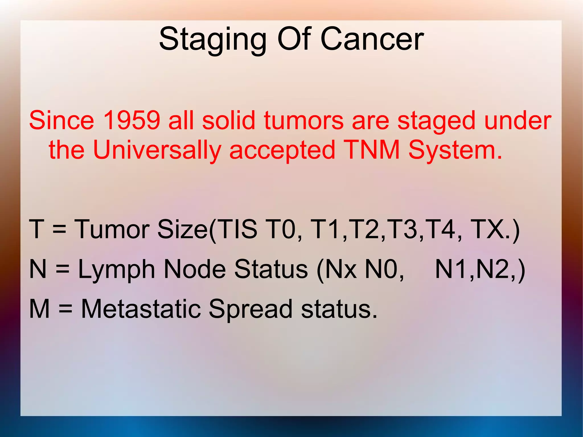 Principles of Medical Oncology | PPT