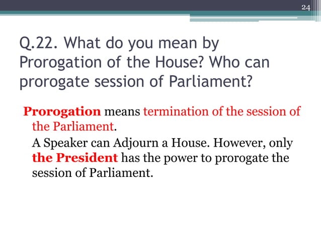 The Union Parliament | PPTX