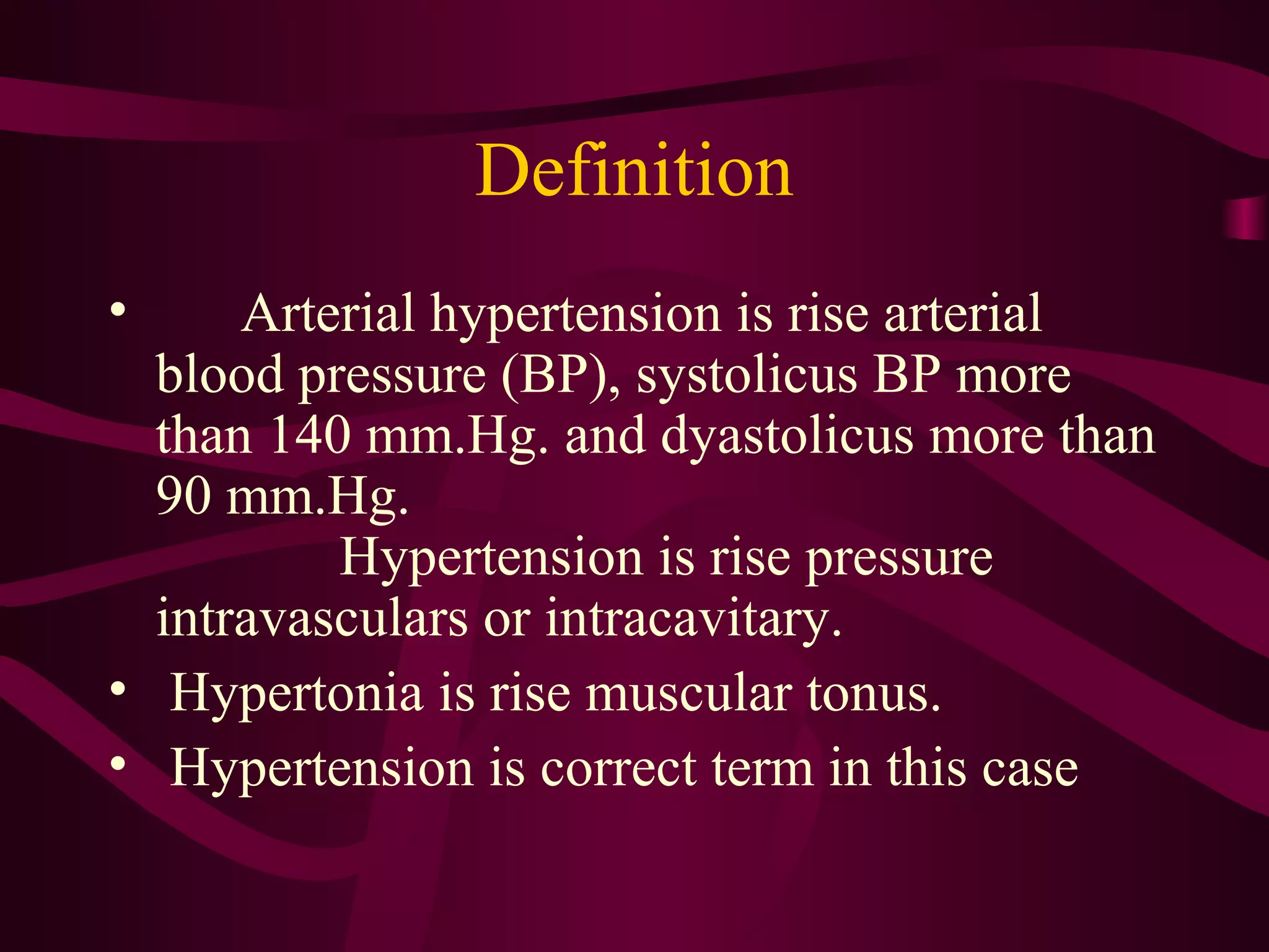 Arterial Hypertension | PPT