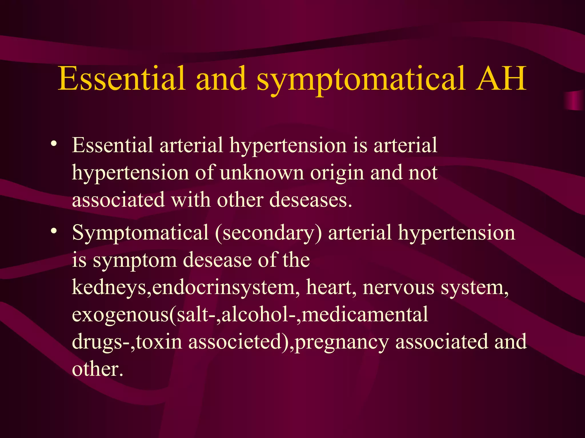 Arterial Hypertension | PPT
