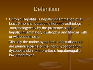 Chronic Hepatitis | PPT