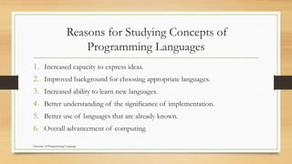 1. reason why study spl | PPT