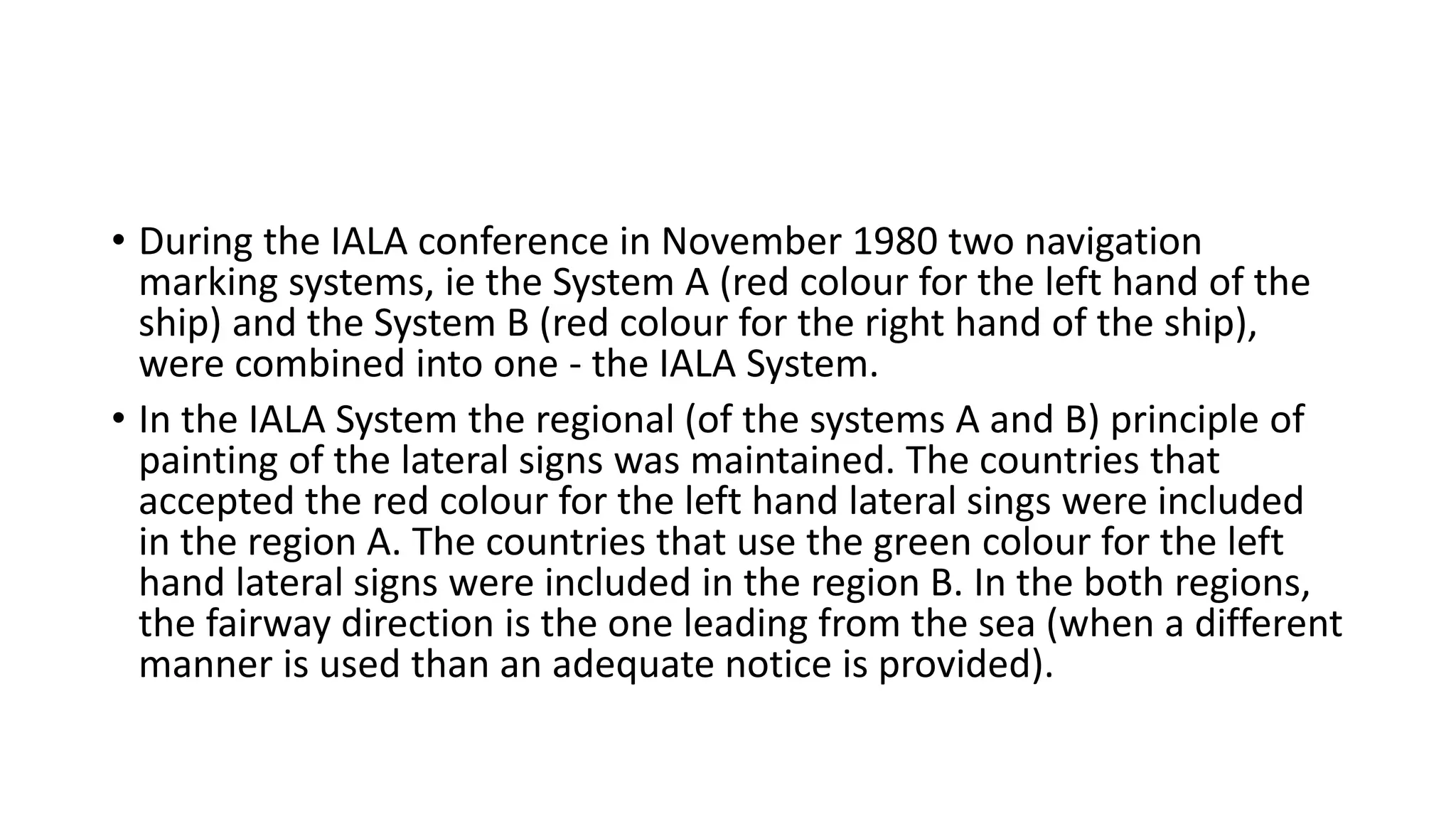 Iala buoyage system | PPTX
