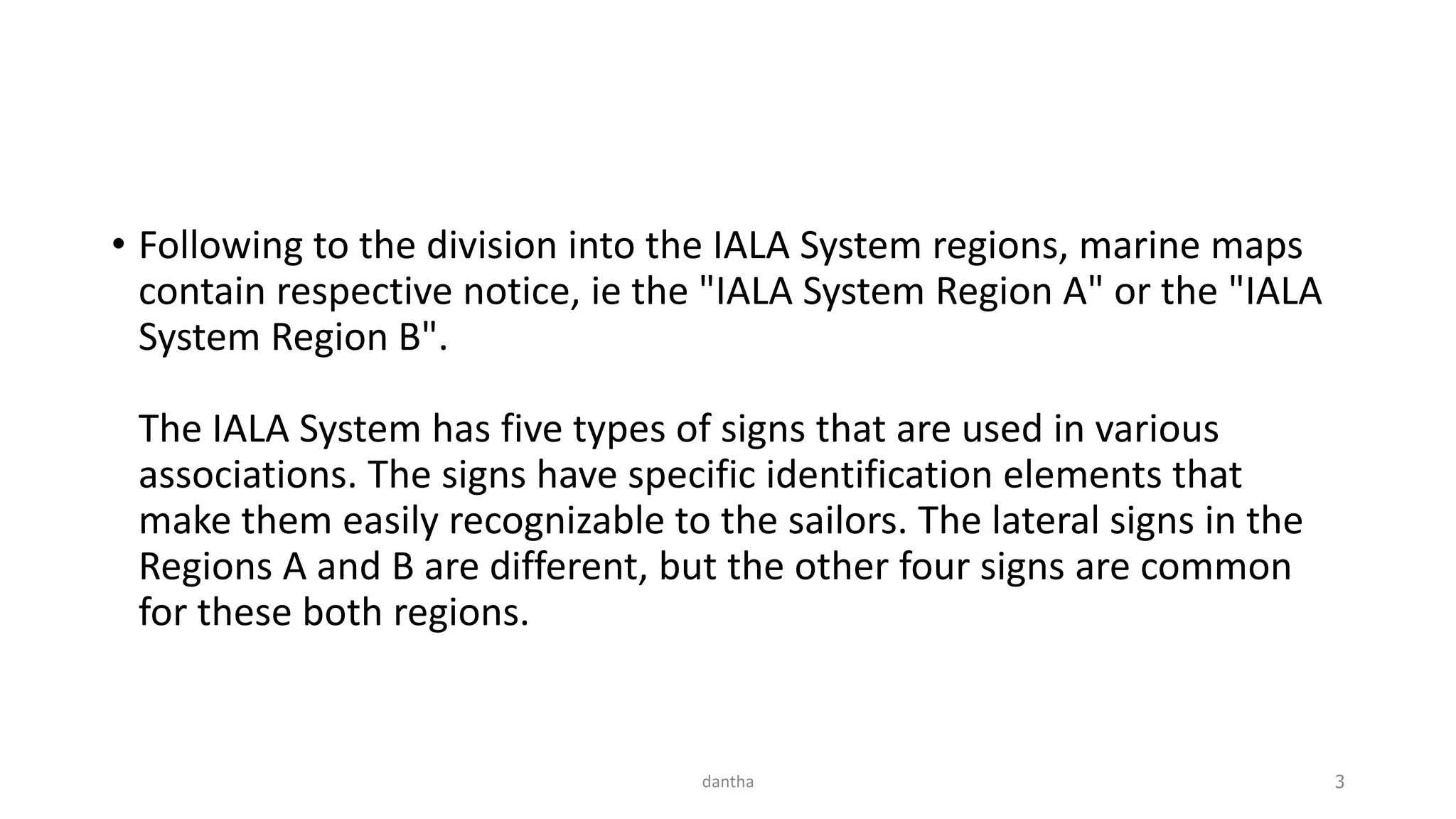 Iala buoyage system | PPTX