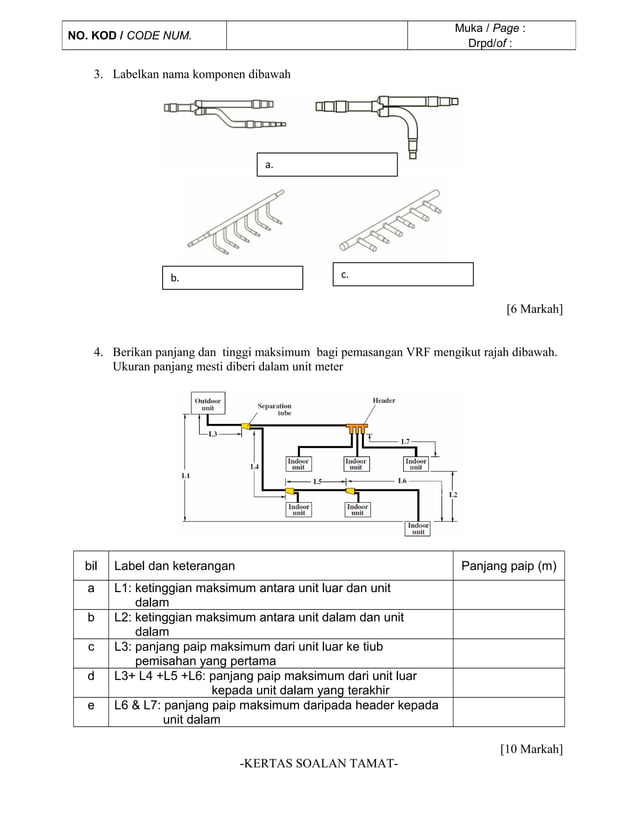 Kuiz 1 VRF Maintenance , Diagnose and Repair | PDF