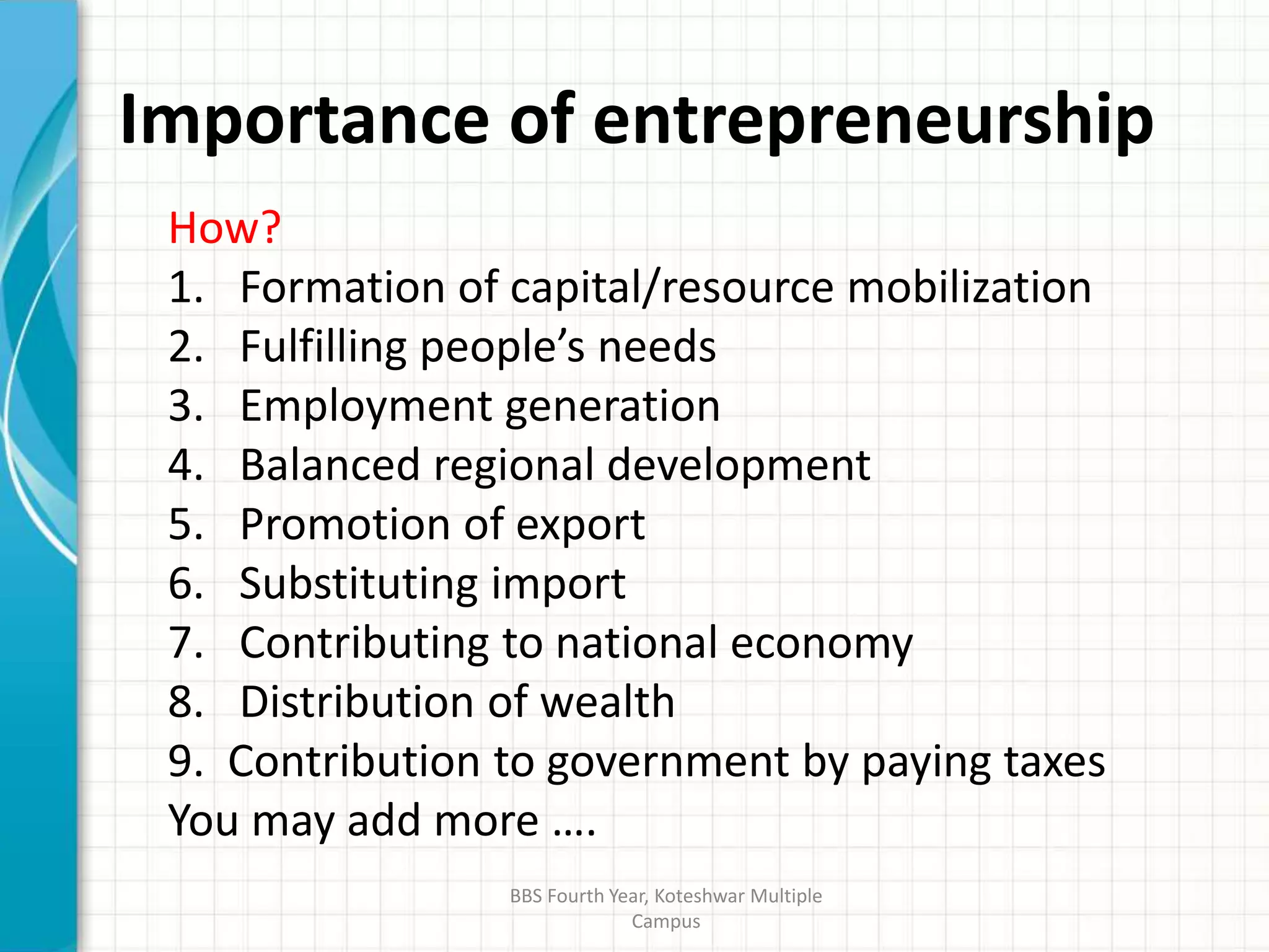 Introductory Entrepreneurship | PPTX