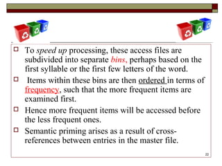 1. models of word recognition | PPT