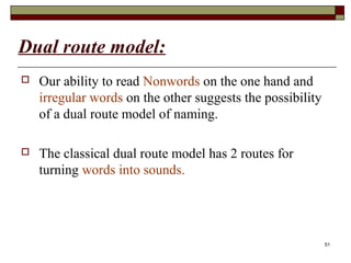 1. models of word recognition | PPT