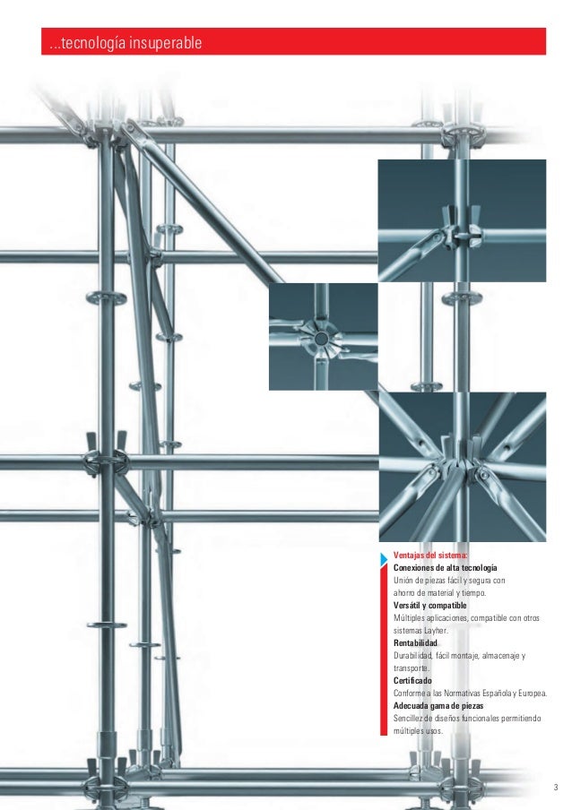 Sistema de andamio multidireccional layher allround