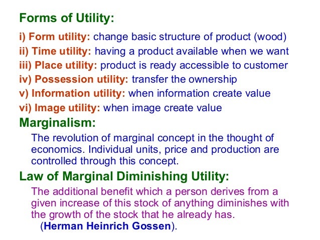1. utility analysis