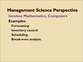 1. introduction to management science gp | PPT