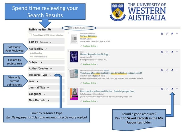 OneSearch Intro: Gender Selection, 2017 | PPT