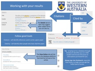 OneSearch Intro: Gender Selection, 2017 | PPT