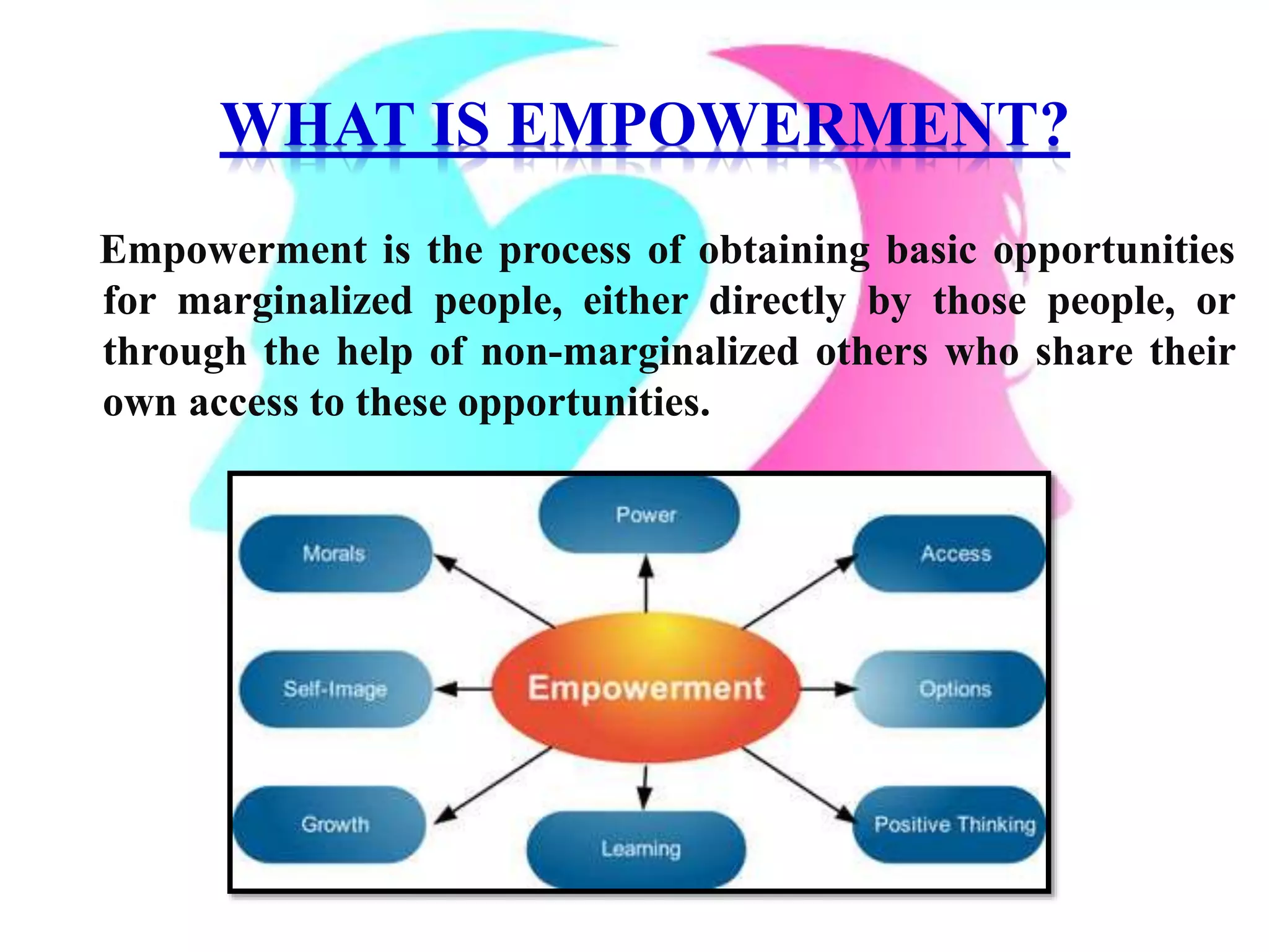 Dimensions and methodologies for empowerment | PPTX