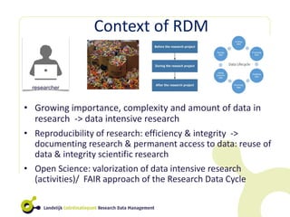 The Role of Libraries in the Adoption of Research Data Management ...