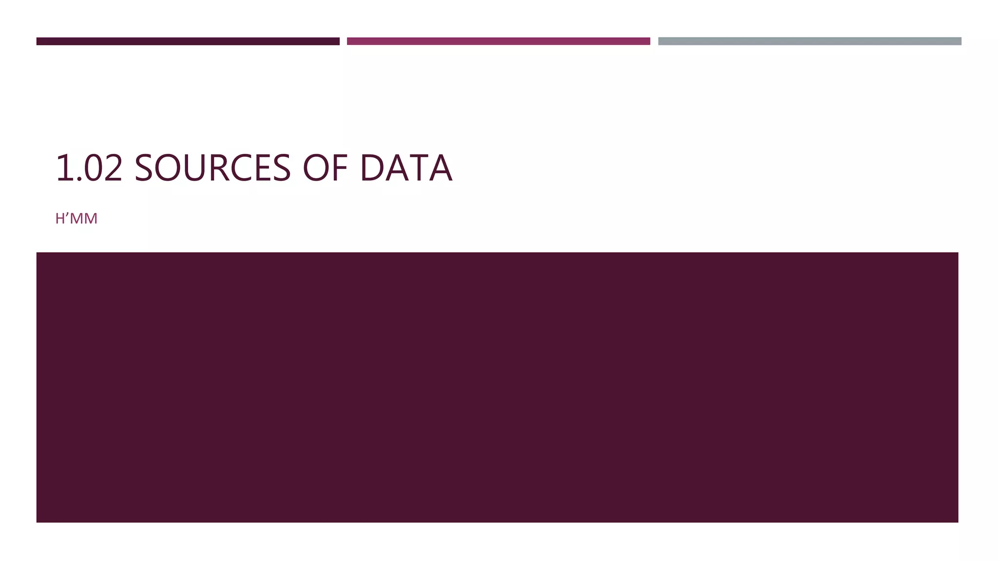 1.02 sources of data | PPT