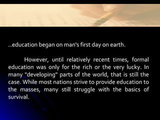 1. timeline of education | PPT