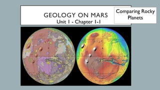 Geology on Mars - Comparing Rocky Planets | PDF