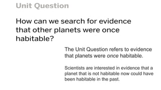 Geology on Mars - Comparing Rocky Planets | PDF