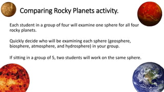 Geology on Mars - Comparing Rocky Planets | PDF