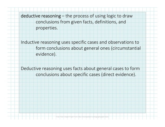 1.3.2 Inductive and Deductive Reasoning | PDF | Chemistry | Science