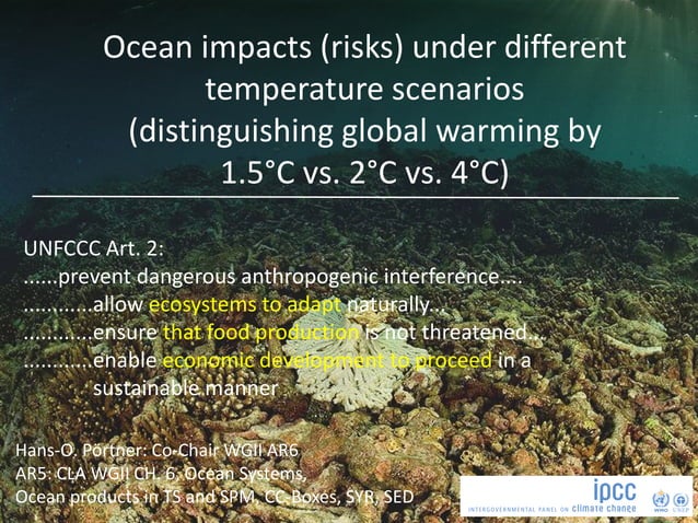 Key messages from the IPCC Fifth Assessment Report on Oceans and ...