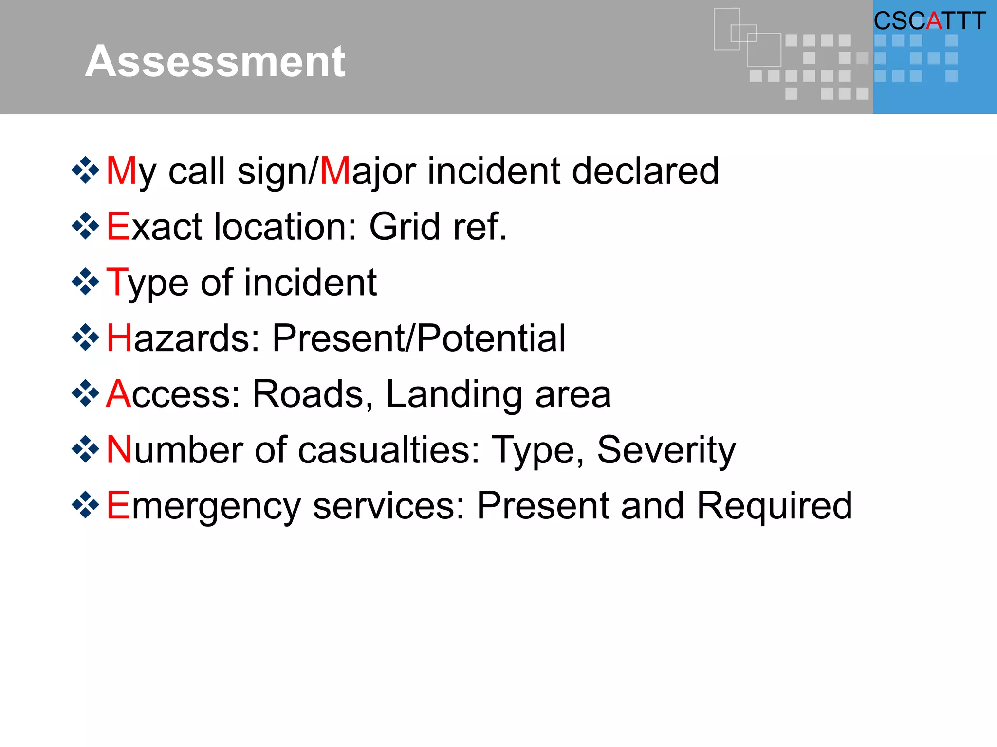 EMS & disaster response | PPTX