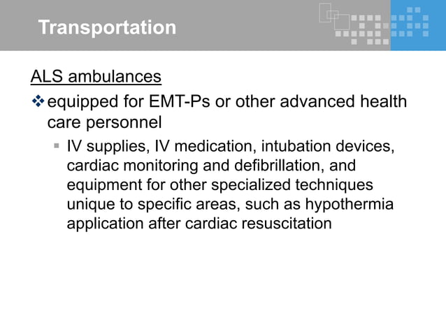 EMS & disaster response | PPT