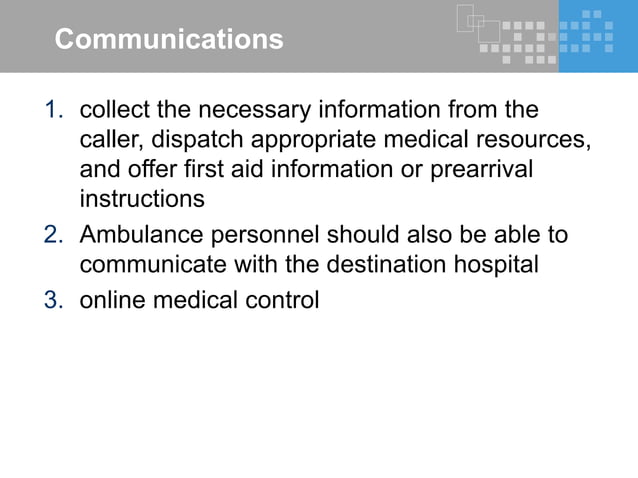 EMS & disaster response | PPT