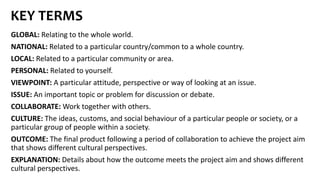 GLOBAL PERSPECTIVES CAMBRIDGE IGCSE: INFORMATION SKILLS - PERSPECTIVES ...